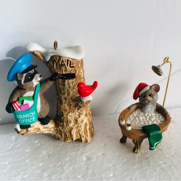 Hallmark | Holiday | 2 Vintage Hallmark Christmas Ornaments 988 1989 ...